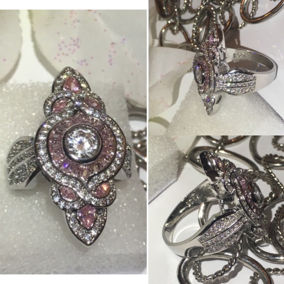 Luxury Fashion Jewelry Rings | Jewelry | New Pink Sapphire Micro Paved ...